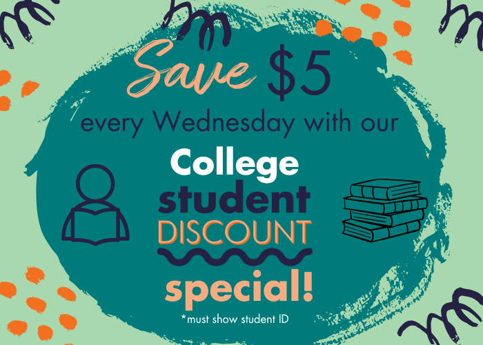 College Student Discount Wednesdays - Color Me Mine Murfreesboro